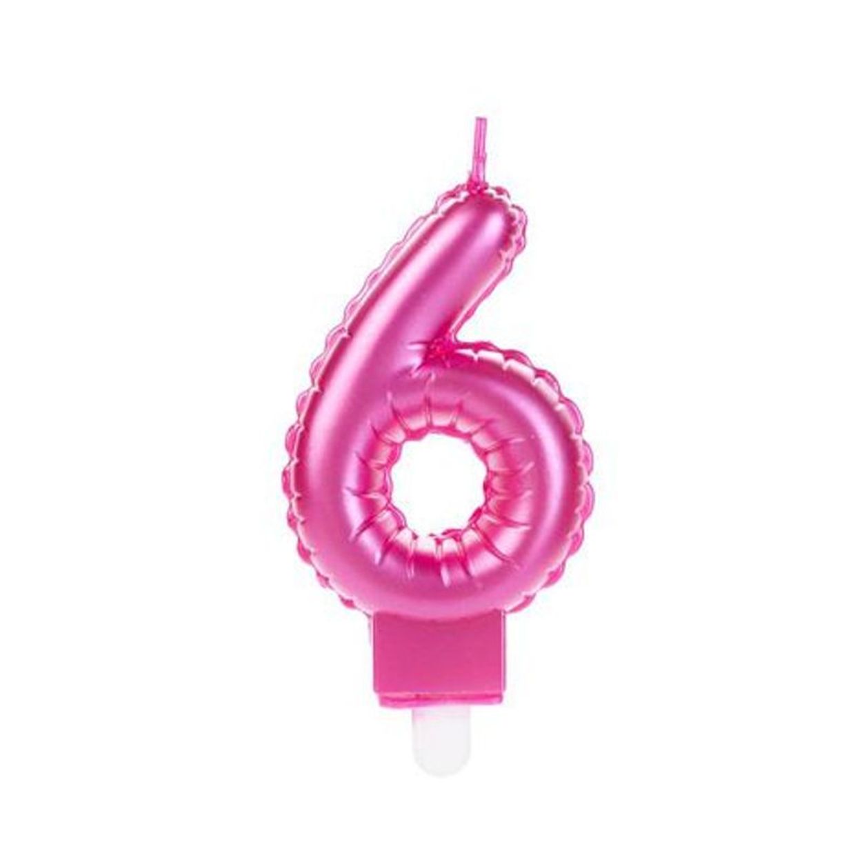 Vela Balão Rosa Número 6 - VOR06 - Festas da 25 Vela Balão Rosa Número 6 - VOR06 - Festas da 25