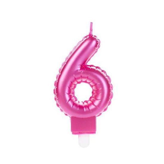 Vela Balão Rosa Número 6 - VOR06 - Festas da 25