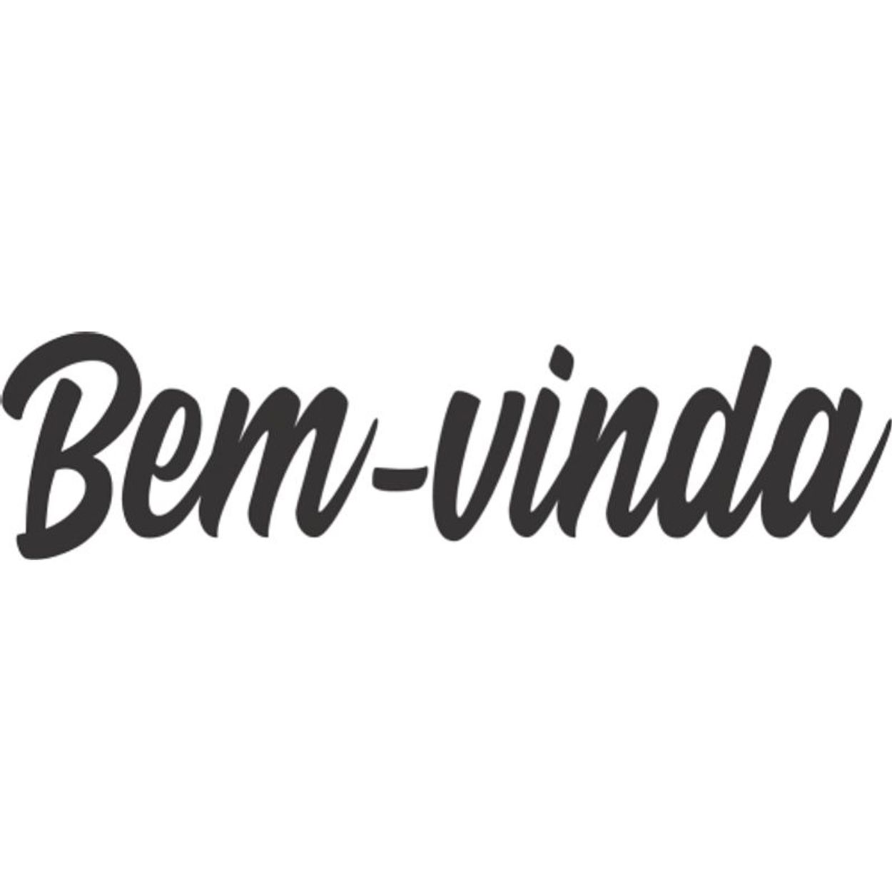 Adesivo Preto Bem-Vinda - 1 un - Festas da 25