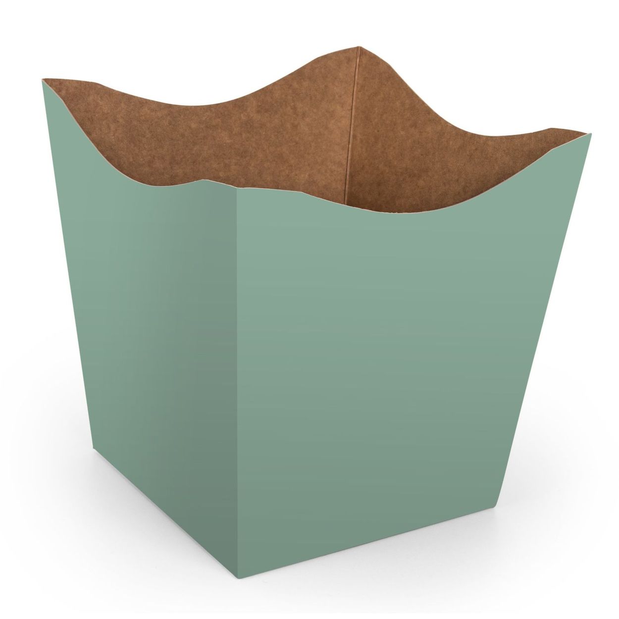 Cachepot G Pote 15 Verde Eucalipto - Cromus Floral Atlanta - Festas da 25