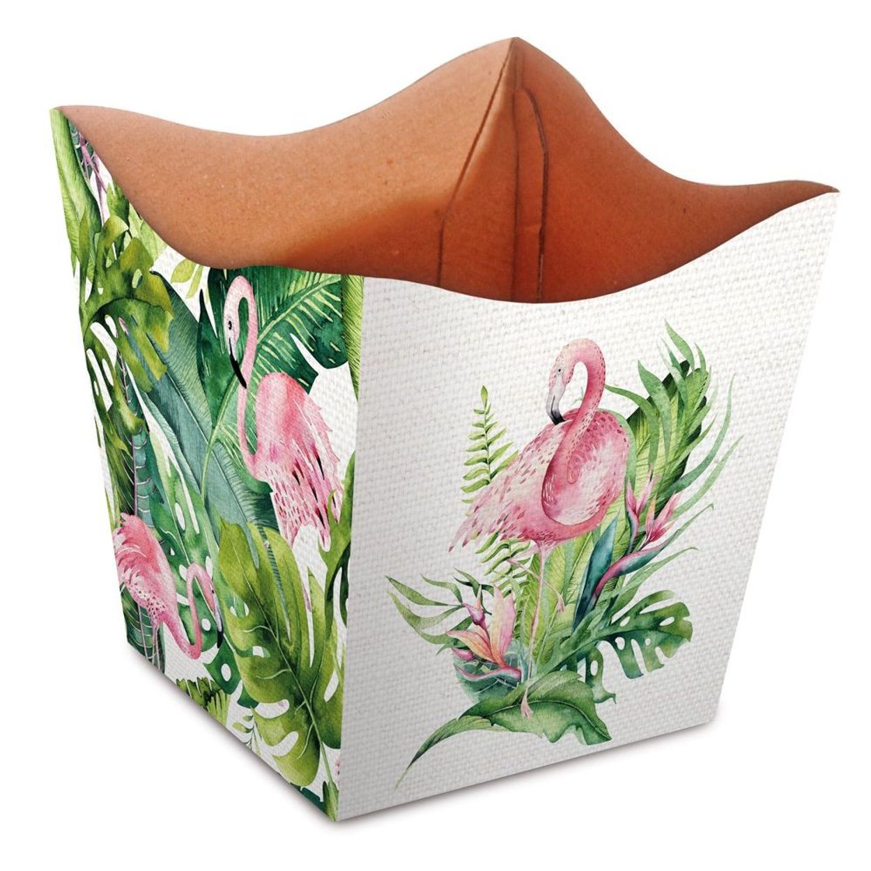 Cachepot Flamingo Tropical - Conjunto com 10 Unidades Cromus Floral ...